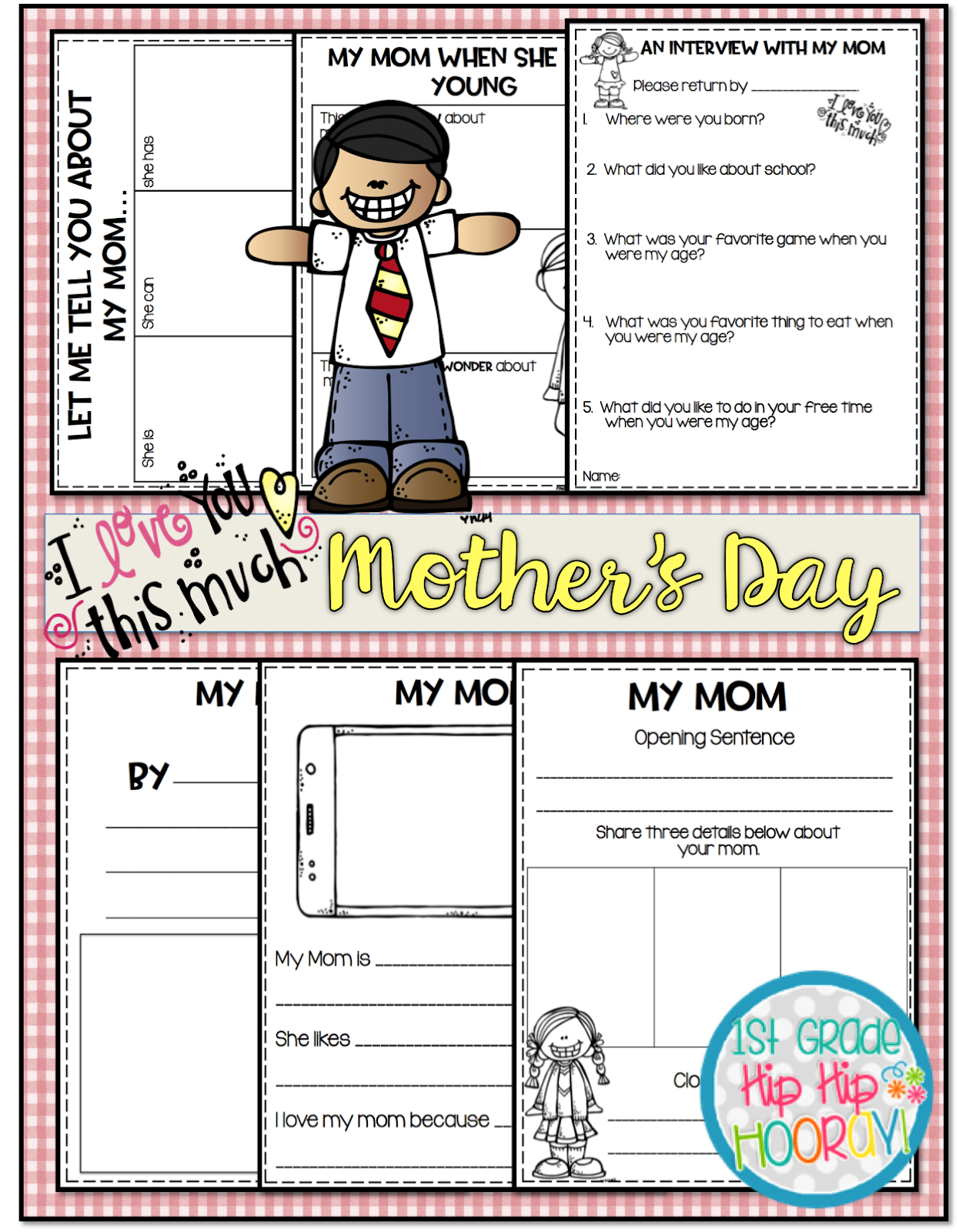 1st Grade Hip Hip Hooray!: Mother's Day...Literature, Paper Pencil ...