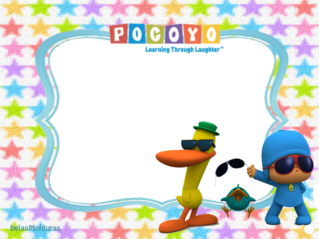 Belas Molduras: Molduras e calendário do Pocoyo!
