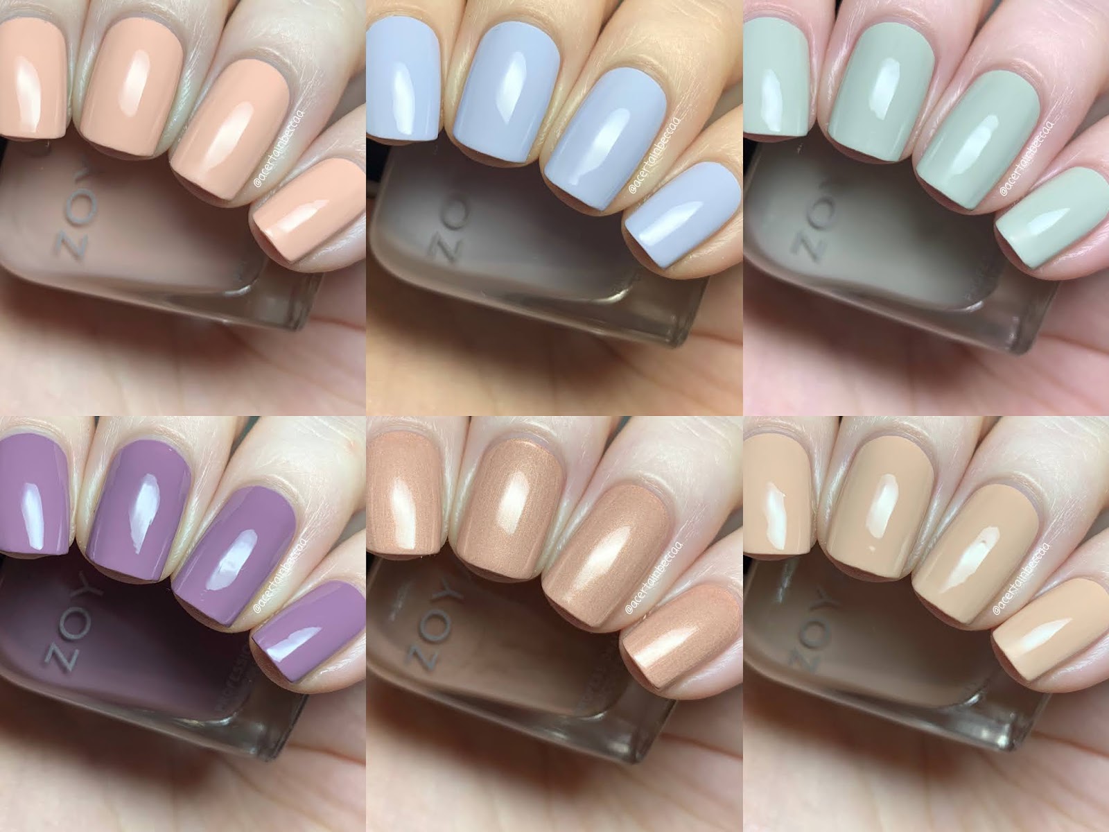 A Certain Becca Nails: Zoya - Spring 2020 Calm Collection