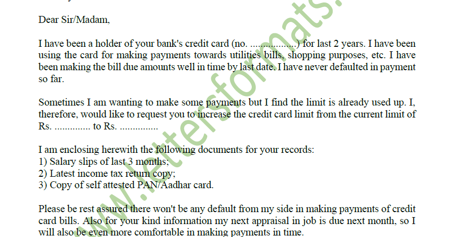 Write Letters Online Letter To Bank For Credit Card Limit Enhancement write-letters-online-letter-to-bank-for-credit-card-limit-enhancement