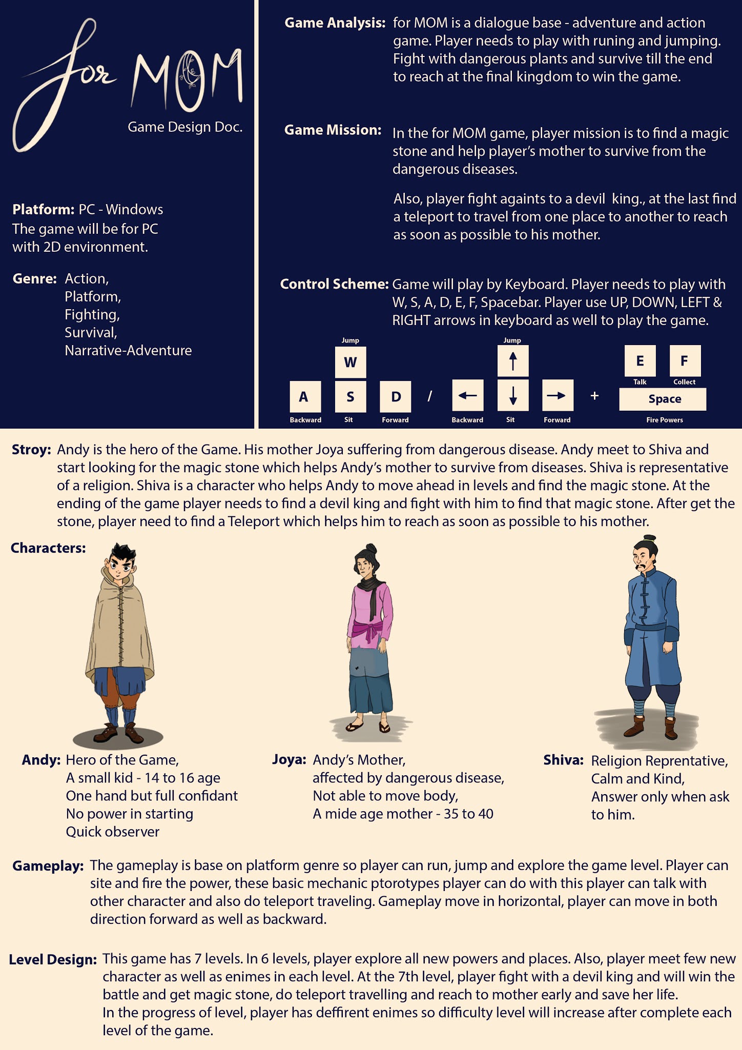 Game Design - For Mom