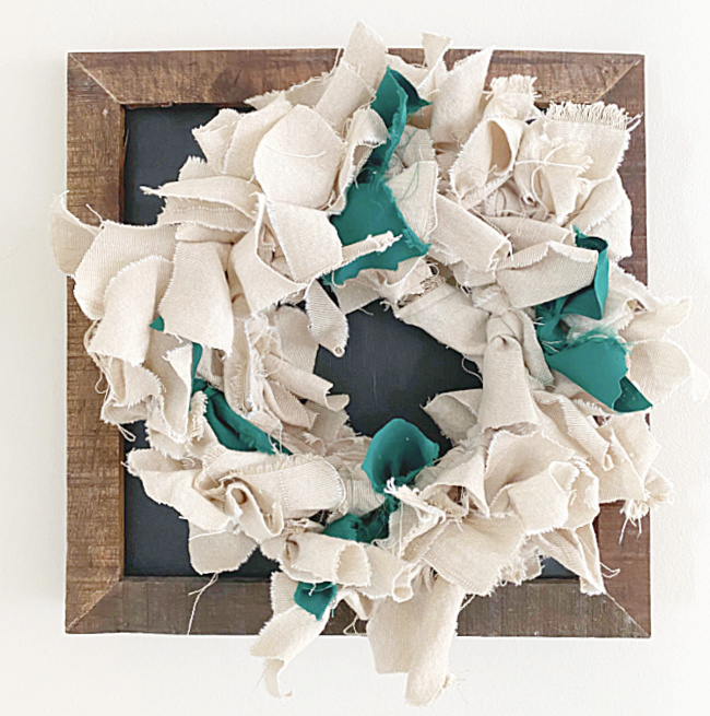 Easy and Inexpensive Rag Wreath