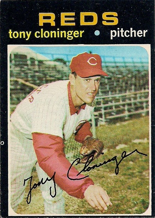 Topps 1971: no. 218 - tony cloninger