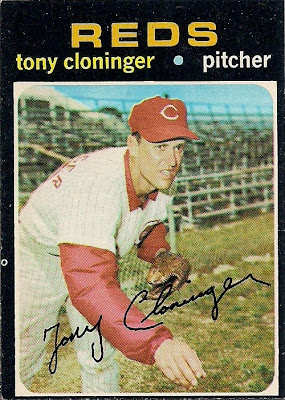 Topps 1971: no. 218 - tony cloninger