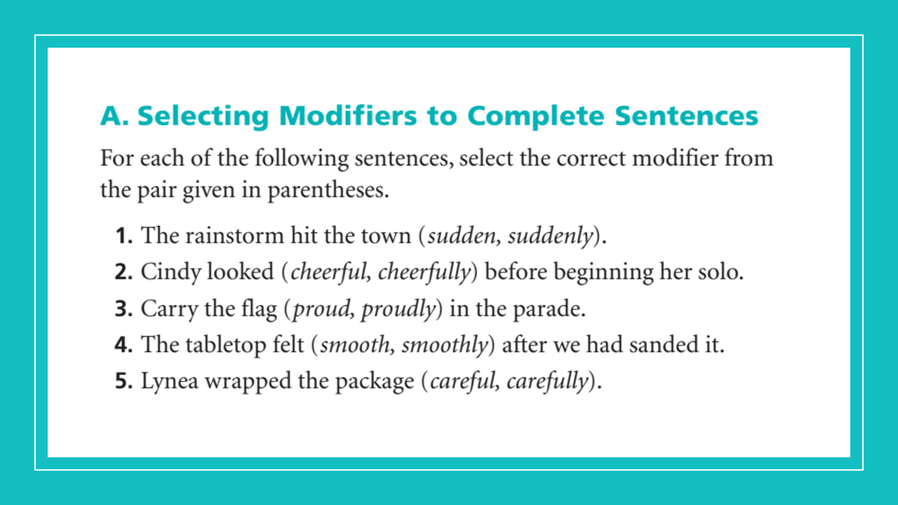 Chapter 22 (Using Modifiers Correctly) Chapter Review + Answers