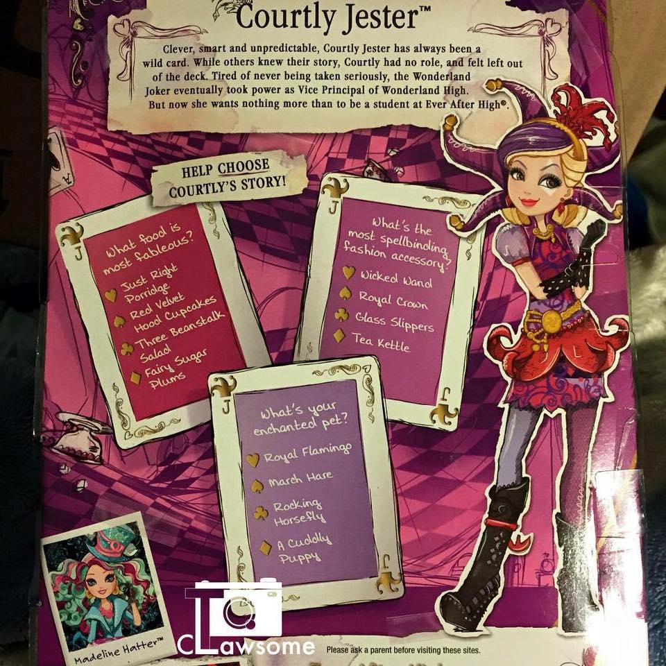 Ever After High-Pretty: Courtly Jester ya esta al a venta