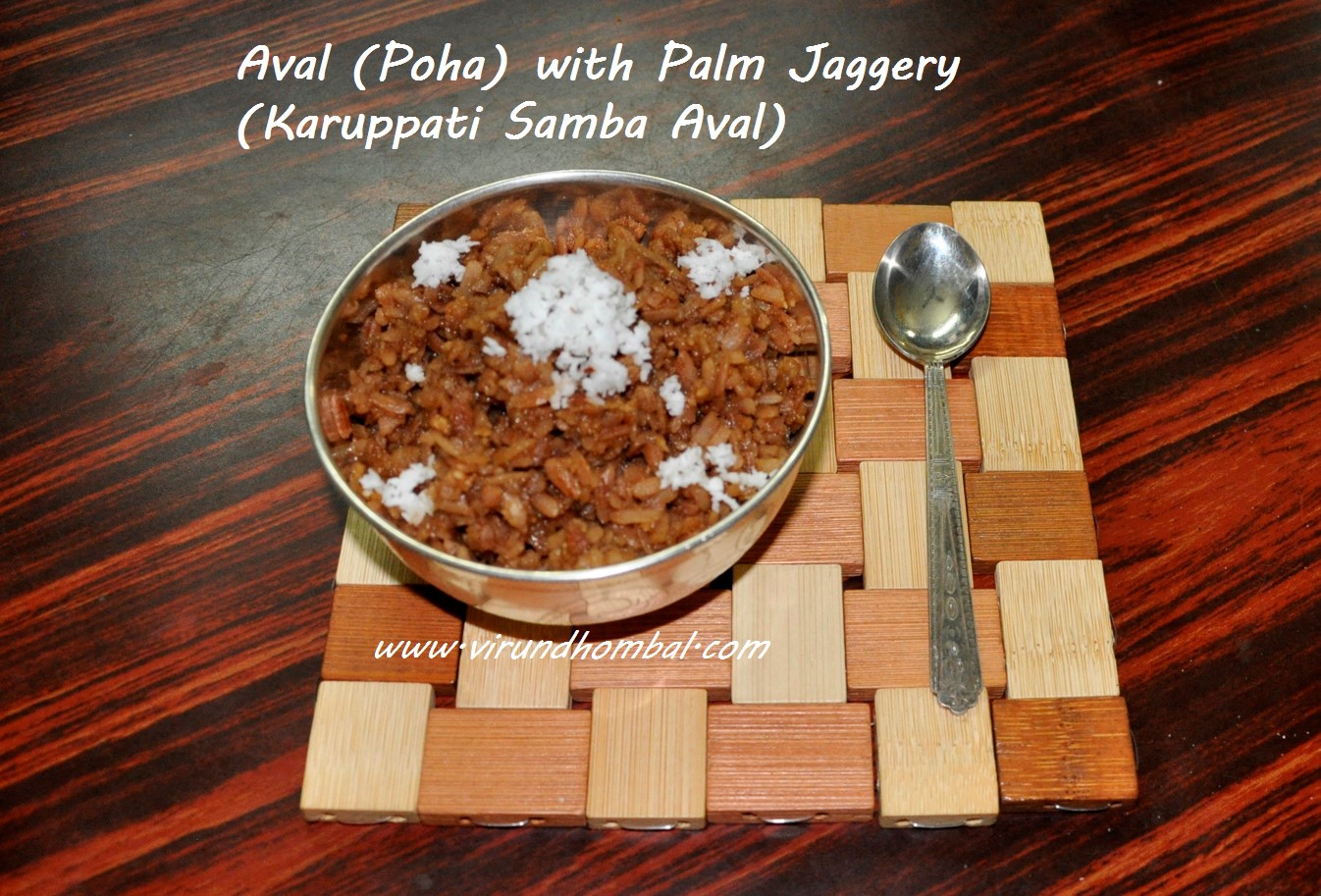 Aval (Poha) with Palm Jaggery - Karuppati Samba Aval - Healthy and Easy ...
