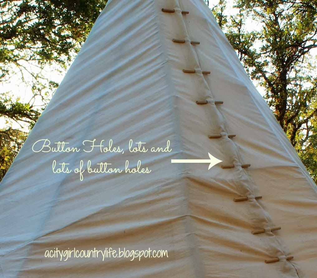 City Girl Country Life: Our Handmade Tepee