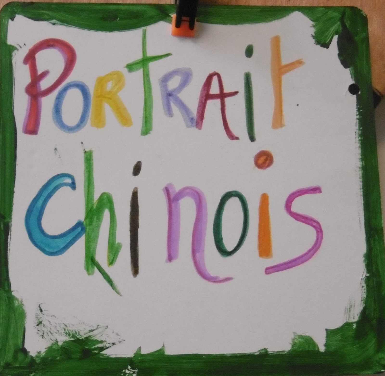 LE PETIT ATELIER DE MALOOKA...: Jeux de portraits / 1/ Chinois