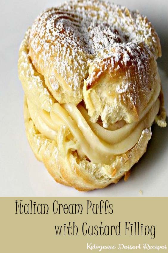 Italian Cream Puffs with Custard Filling - FOODIES