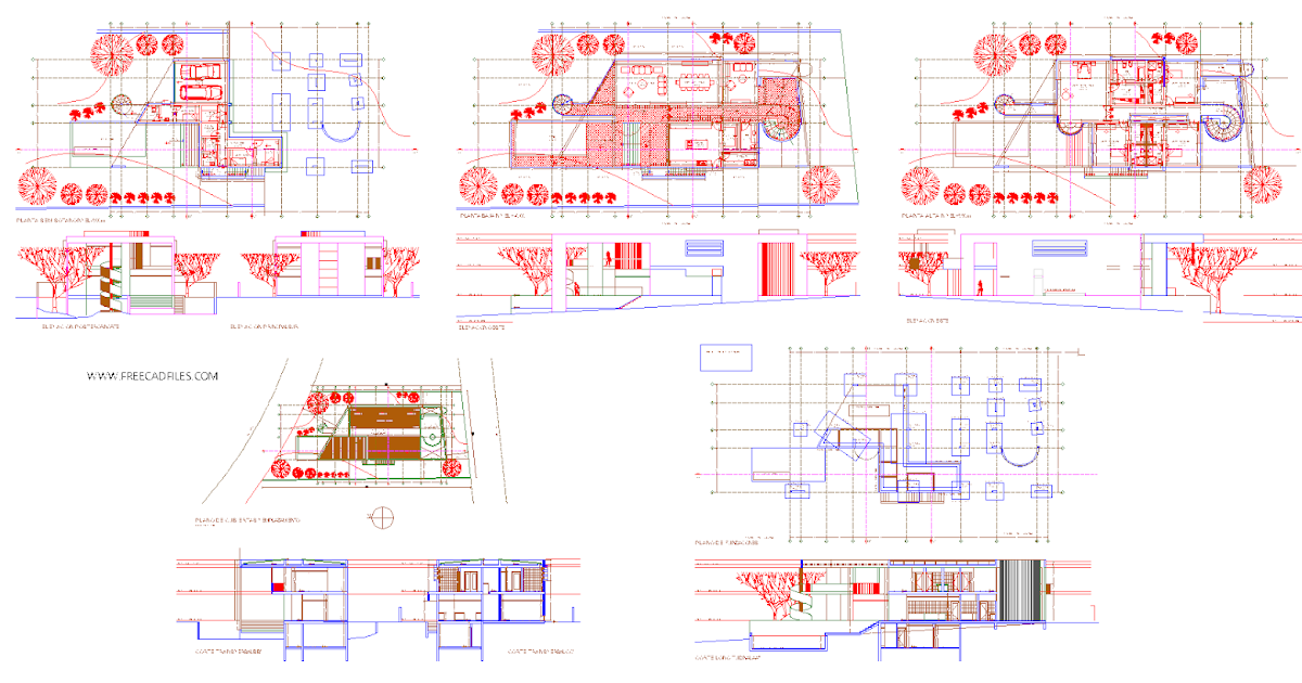 Three-storey villa with foundations