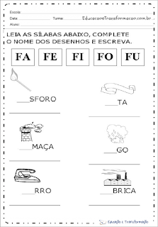 EDUCASIM: SONS DAS LETRAS: Fe V