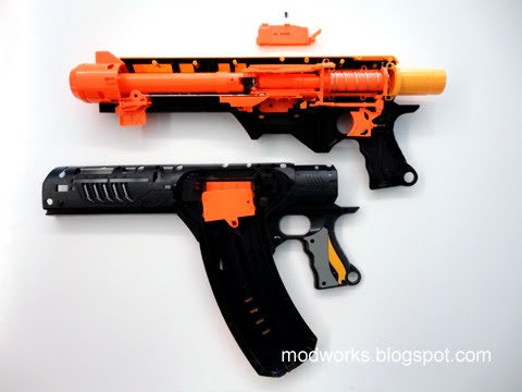 Mod Works: Nerf Dart Tag Quick 16 - Internals Guide!