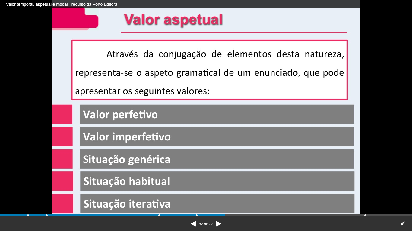 Quem Corre Por Gosto: Valor modal e aspetual do verbo