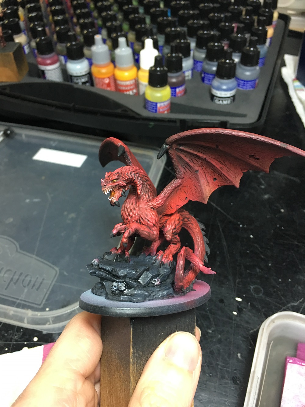 Tutoriel - Descent - Wyrm Queen (gaming painting) ~ Chestnut Ink