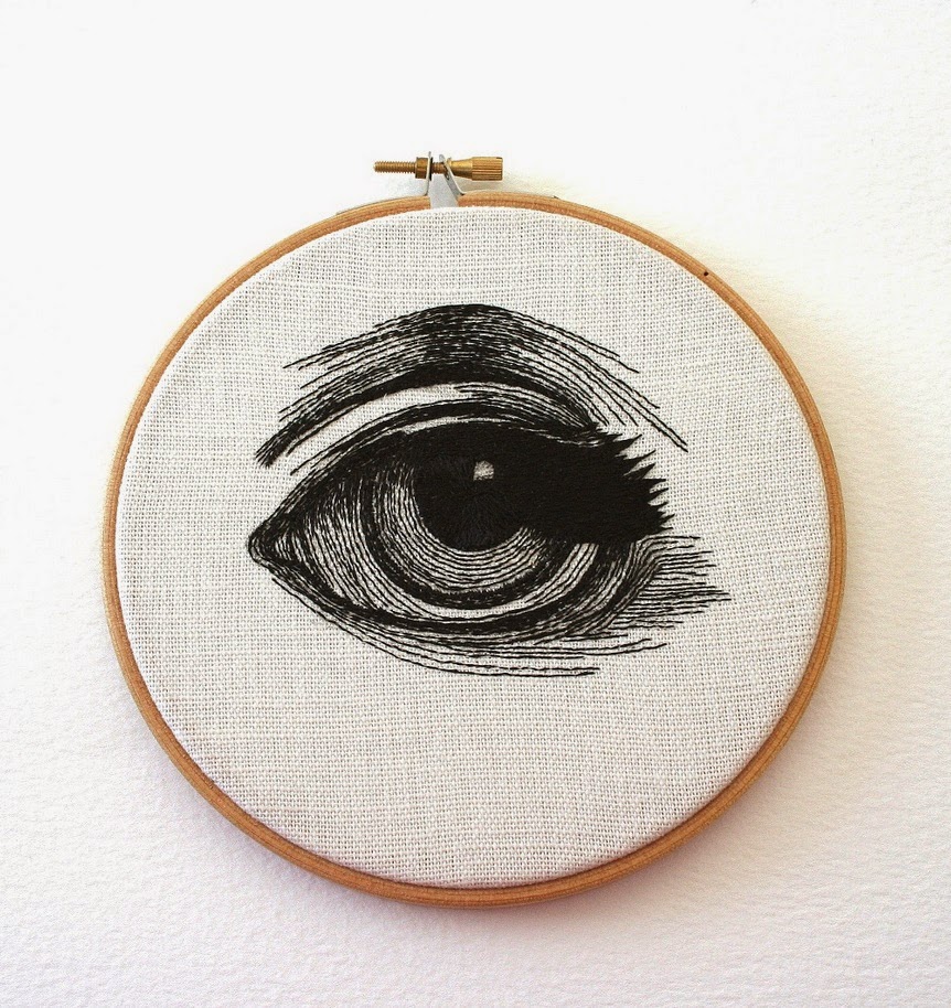Simply Creative: Embroidered Eye Illustrations by Sam P. Gibson