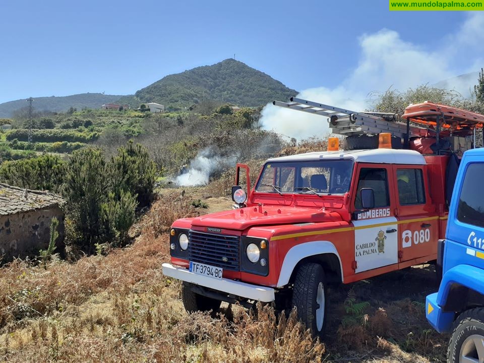 Conato de incendio ayer en Puntallana Conato de incendio ayer en Puntallana
