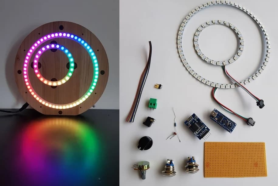 Como fazer um relógio com fita LED e Arduino Nano | Aberto até de Madrugada