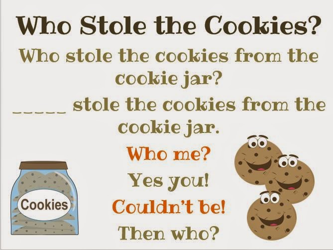 Not very fancy: Who Stole the Cookies???