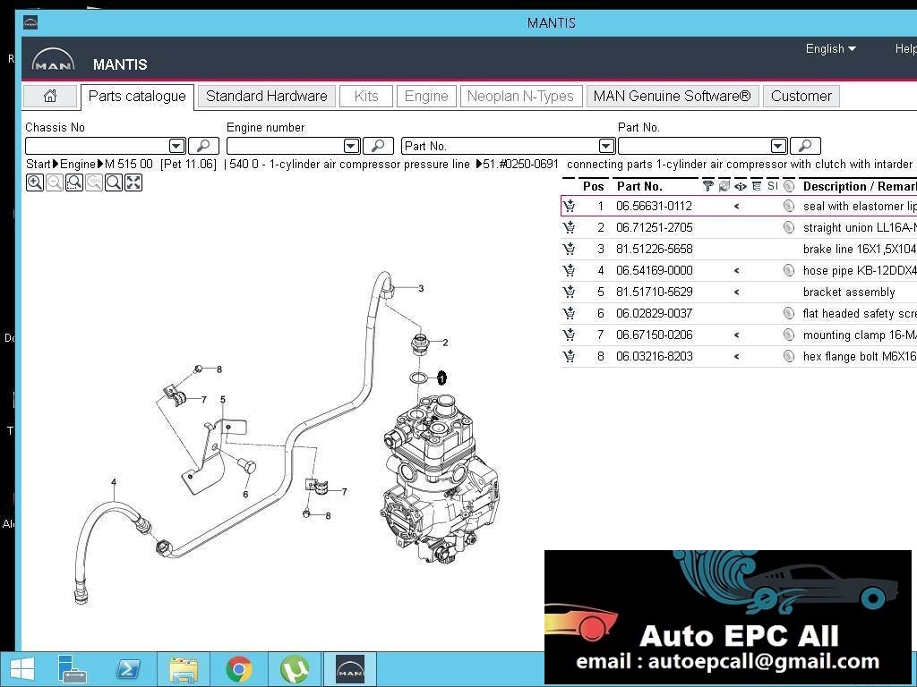 MAN Trucks EPC MANTIS Parts Catalog [07.2020]