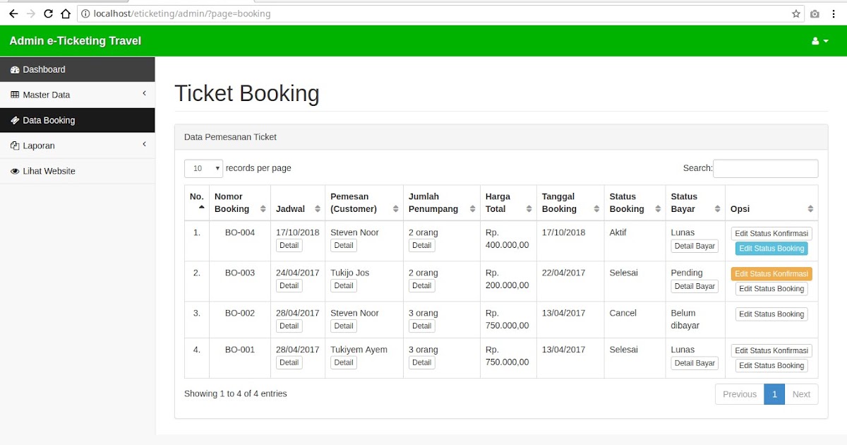 Source Code Aplikasi e-Ticketing (Penjualan Tiket Online) Travel | YukCoding
