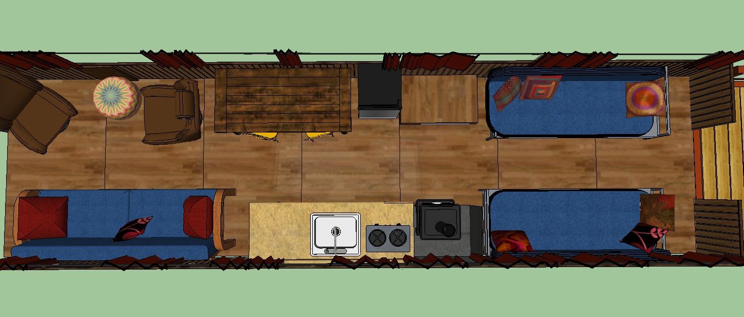 Sweatsville: Skoolie SketchUp Lay-out and Video