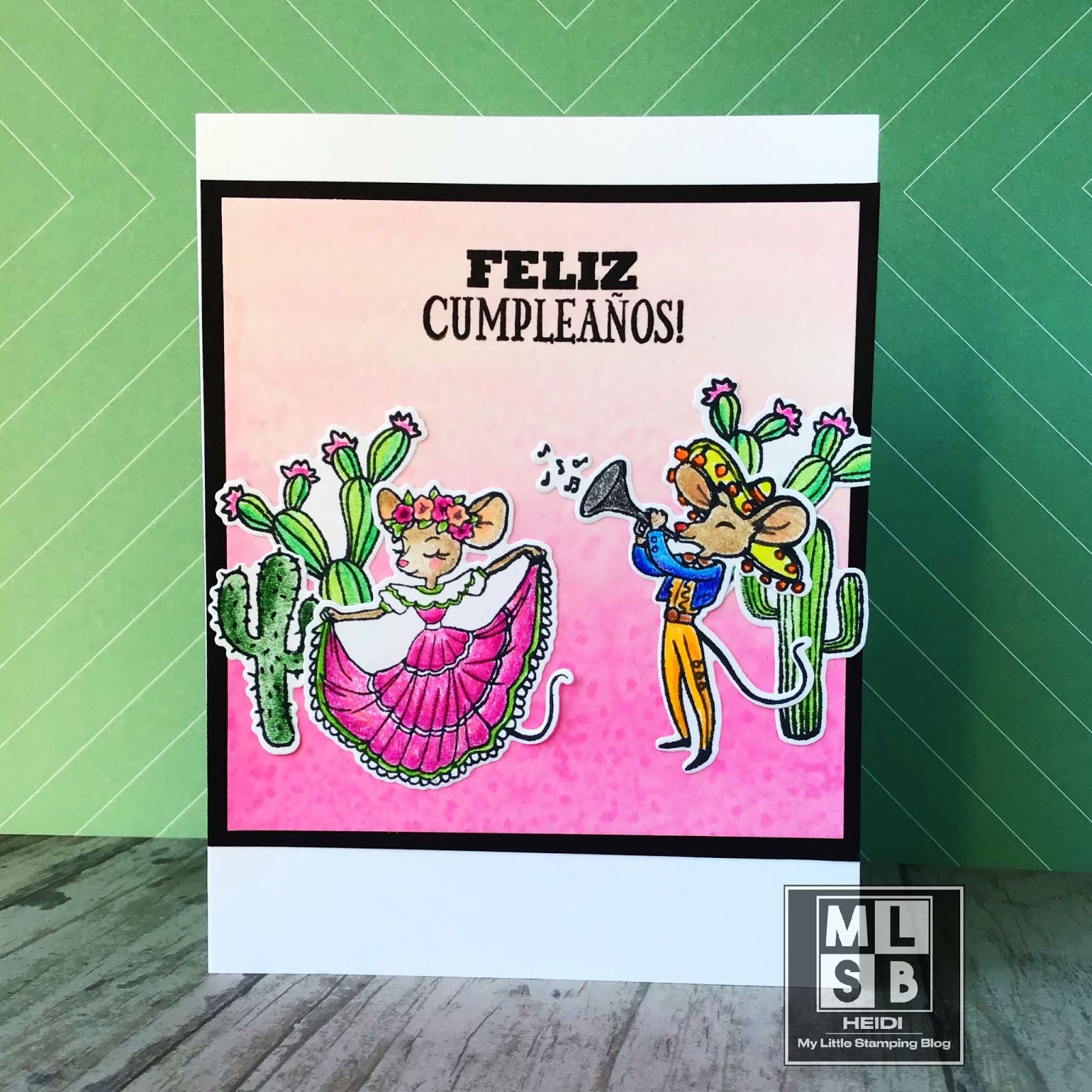 My Little Stamping Blog: Salted Watercolor - Fiesta Card