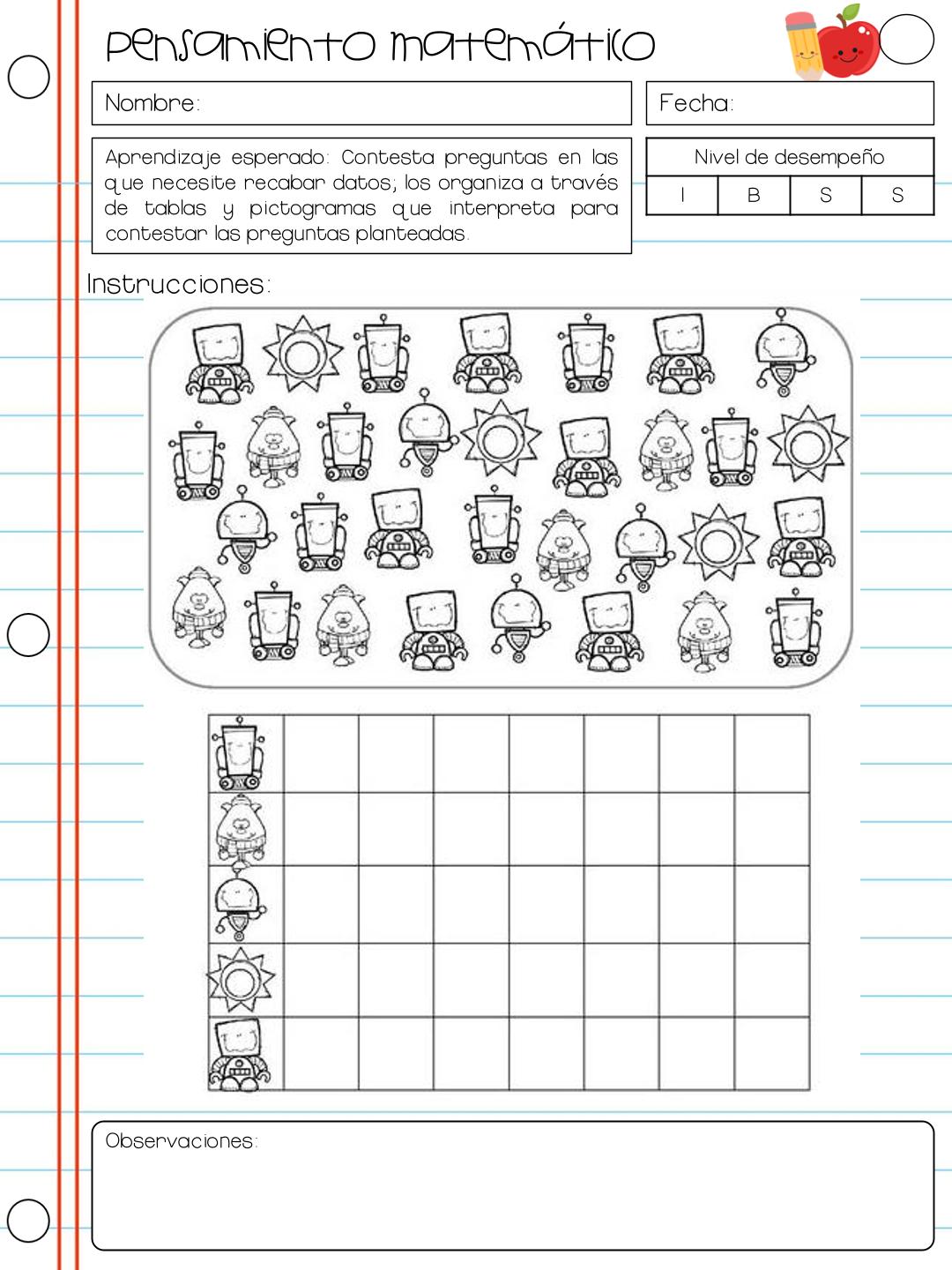 Mi Libro de Pensamiento Matemático | Materiales Educativos para Maestras