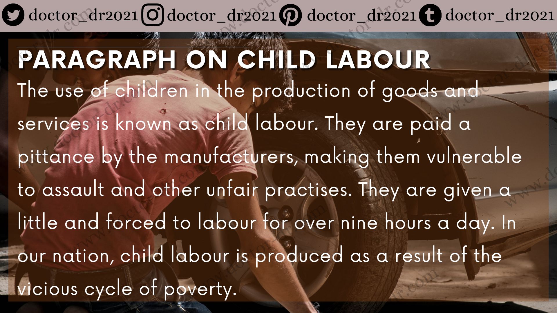 (Short Essay) Paragraph Writing on Child Labor Best Essay and Easy ...
