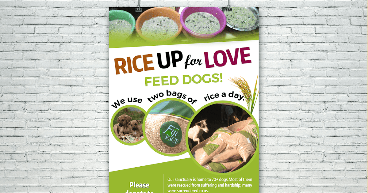 RICE DONATION POSTER FOR GGF ANIMAL SANCTUARY