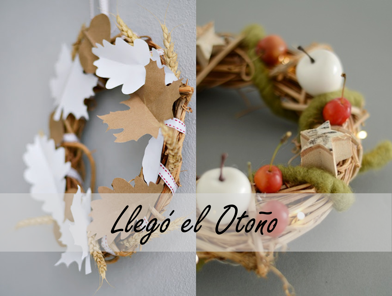 Decoración Fácil: DIY: CORONAS PARA EL OTOÑO