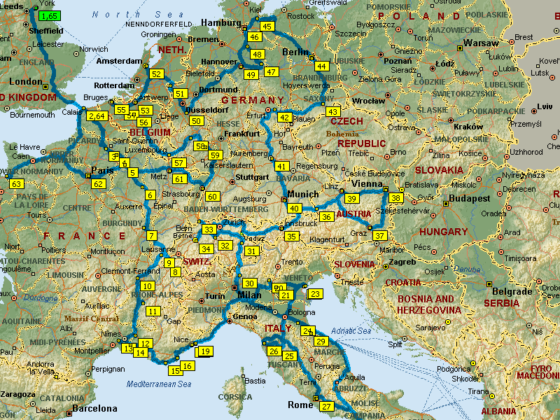 Past Trips | Europe By Camper - Travelling Europe By Motorhome