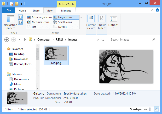 Windows 8 Move Details Pane To The Bottom Of Explorer Sumtips