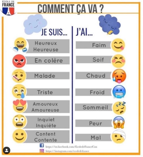 Le blog de FLE de madame Lourido: Sentiments, émotions et sensations