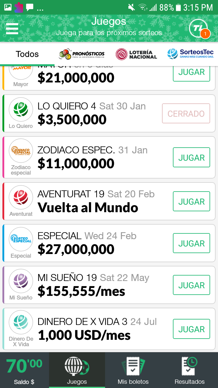 DINERO EN INTERNET Y MAS: COMO JUGAR LA LOTERIA NACIONAL/MELATE CON TU ...