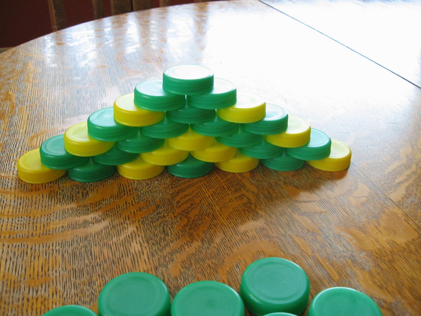 Almost Unschoolers: Christmas Milk Caps