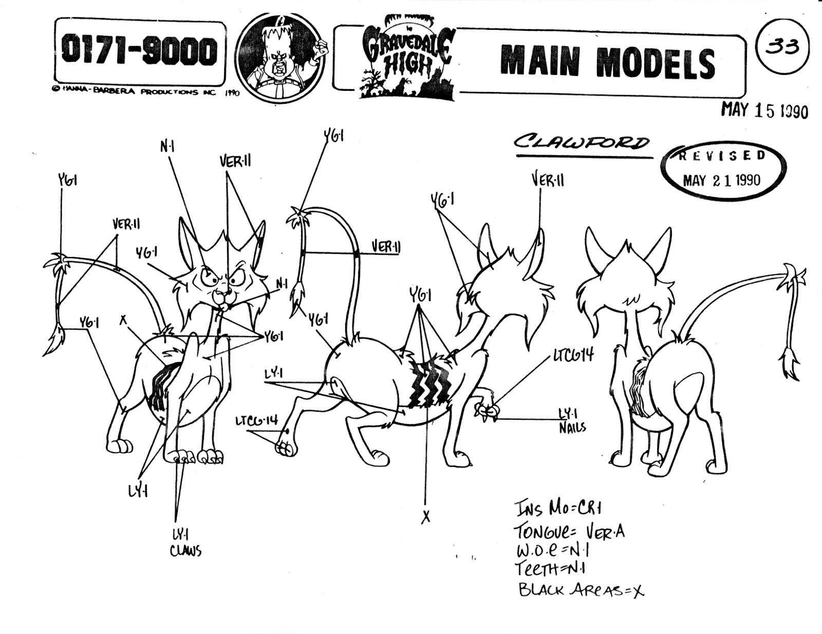 Hanna-Barbera World Reloaded: Model Sheets - Gravedale High