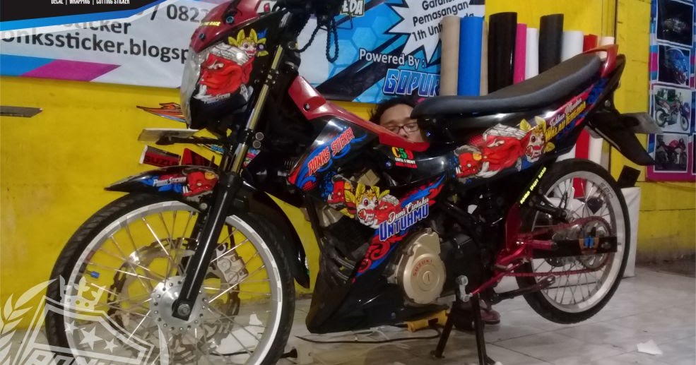 Sticker Striping Custom Suzuki SATRIA F - 150 ~ Ponks Sticker