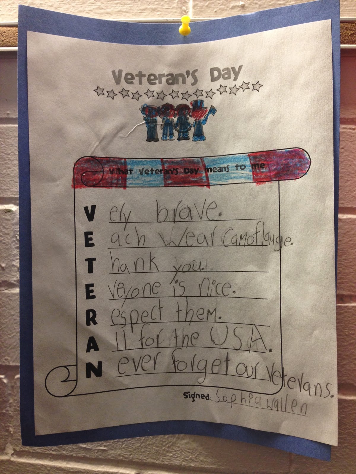 Classy In The Classroom: Veterans Day!