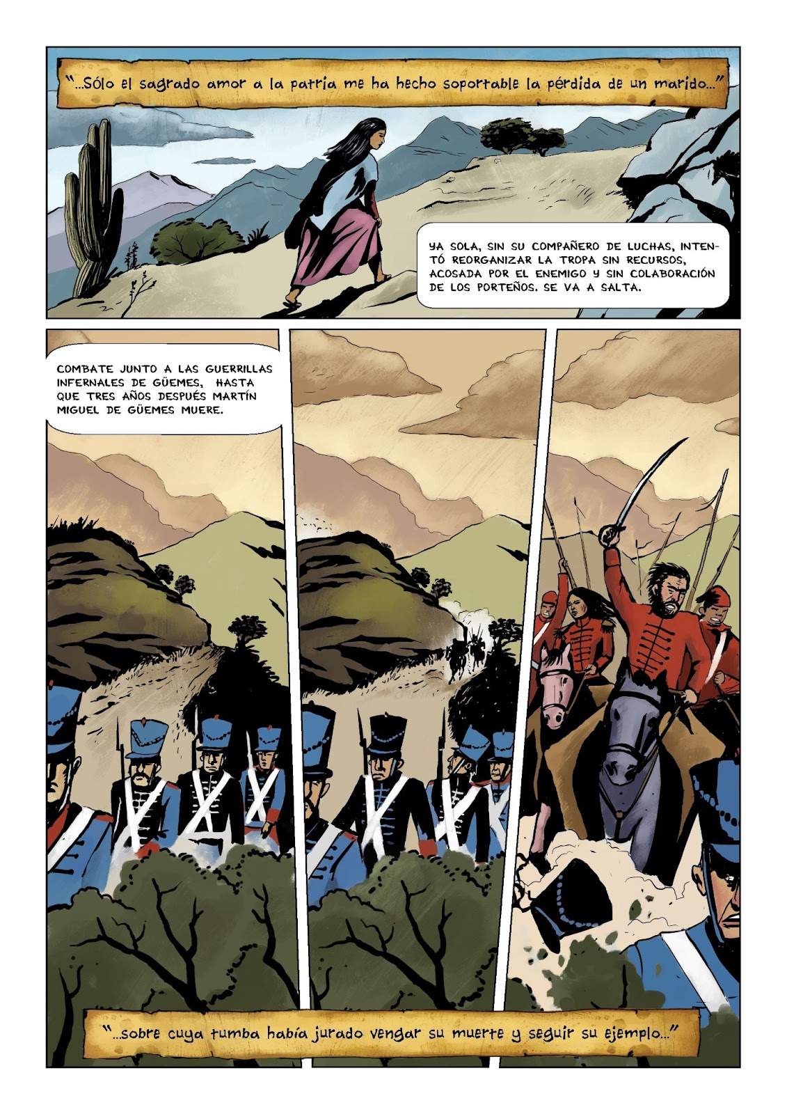 Juana Azurduy - Hija de la Pachamama: Historieta Juana Azurduy