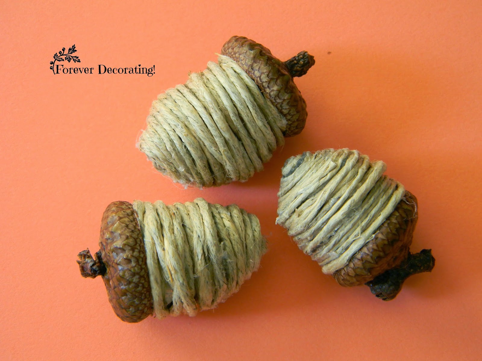 Forever Decorating!: Jazzed-Up Acorns!