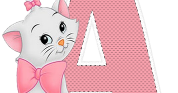 Alfabeto Decorativo: Alfabeto - Gatinha Marie 12 - PNG - Letras ...
