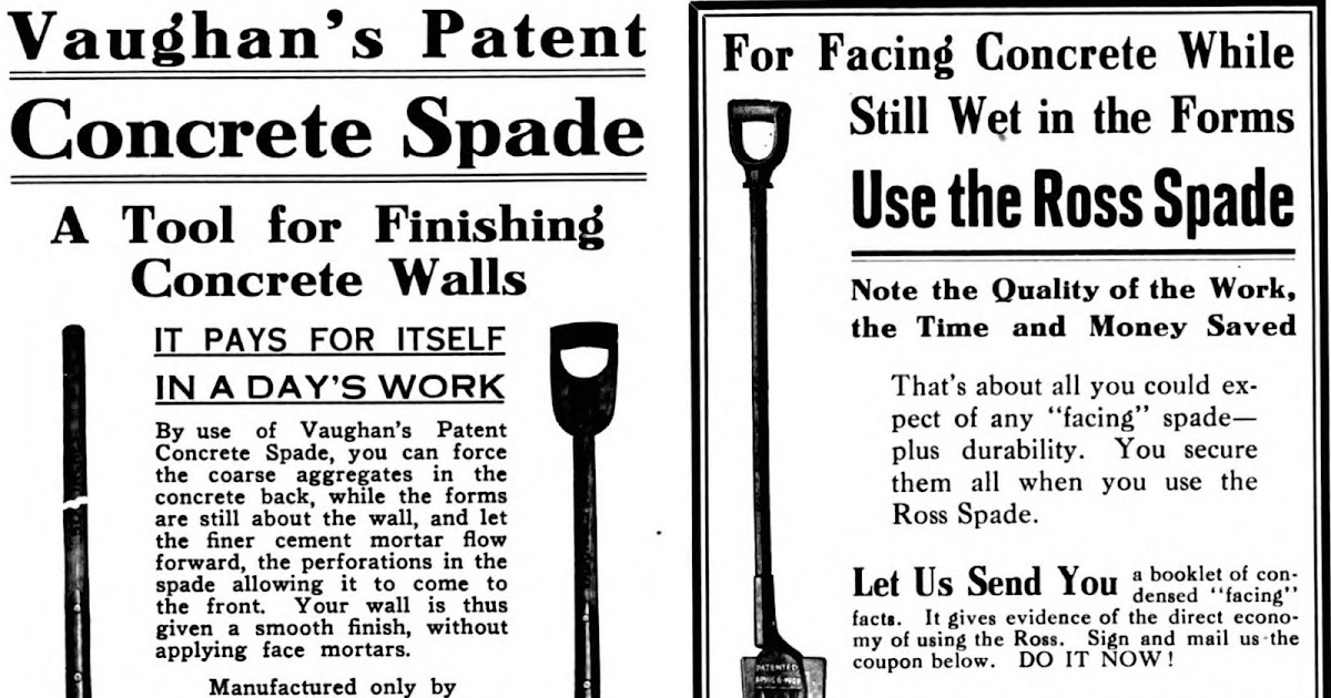 Trowel and Masonry Tool Collector Resource : Concrete Spades