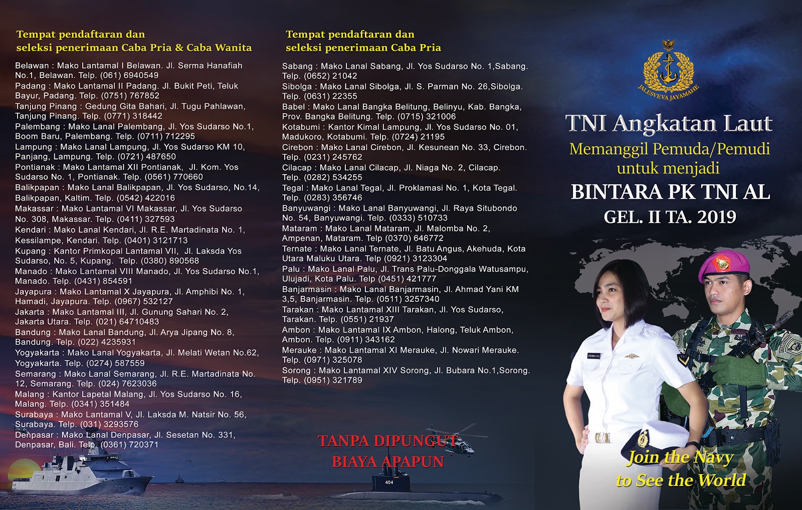 Brosur Pendaftaran Tni Al 2020 Brosur Pendaftaran Tni Al 2020