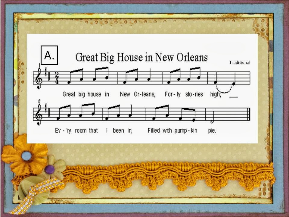 O For Tuna Orff: Great Big House in New Orleans with Student Created "B ...