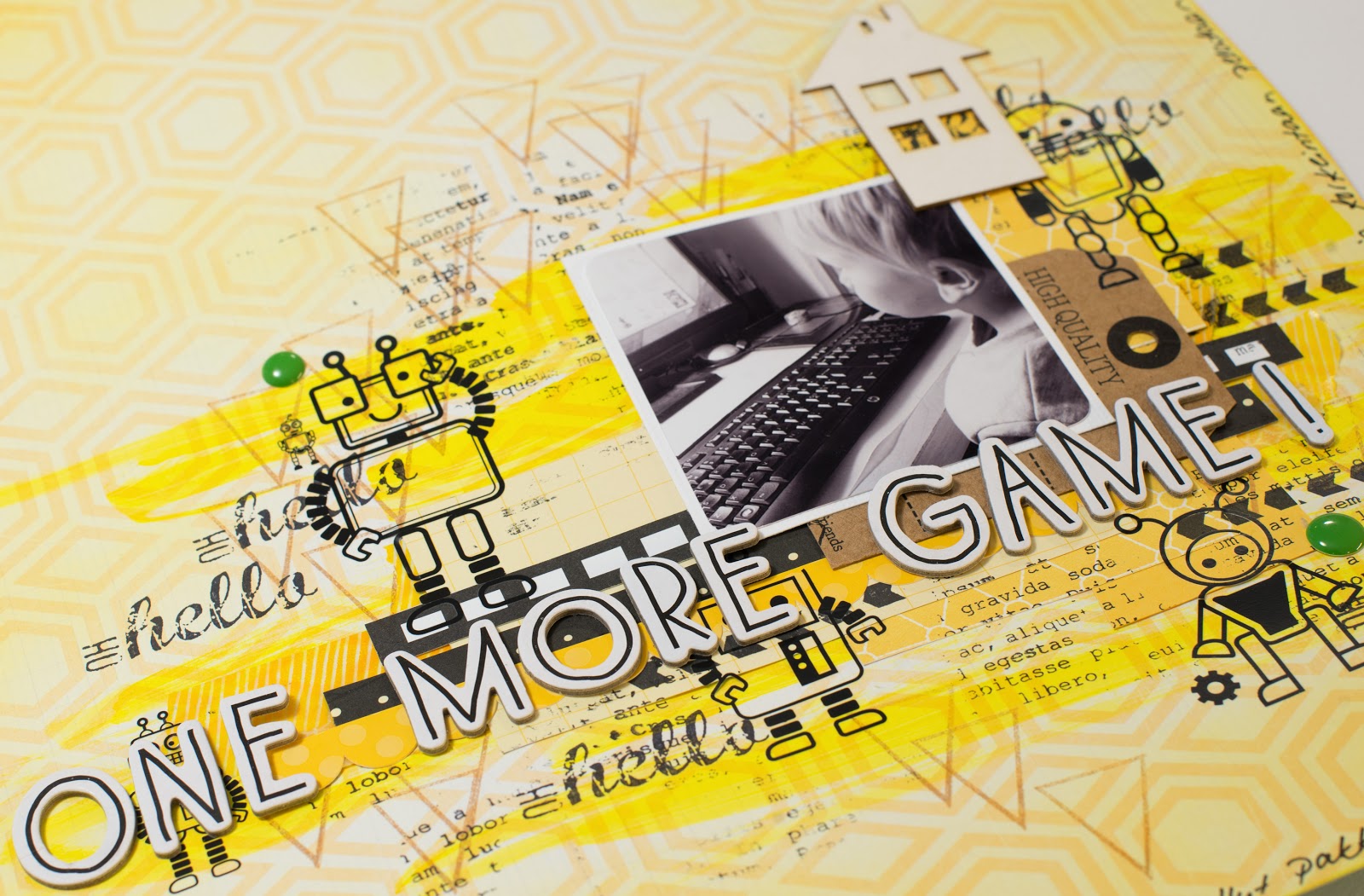 Layout for 123 Get Scrappy! DT: One more game! - Elina Stromberg