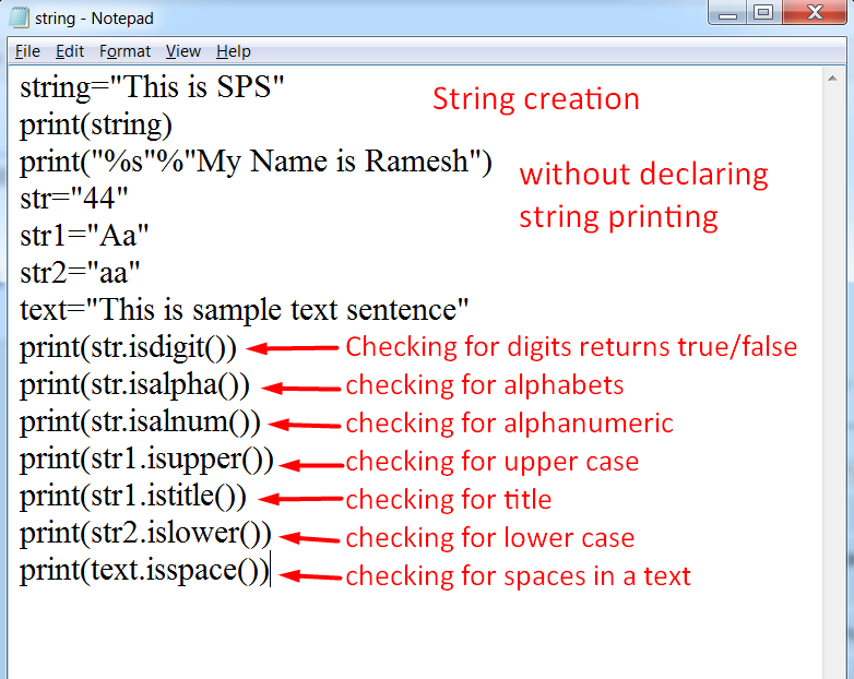 PYTHON BASICS - RAMESH'S BLOG