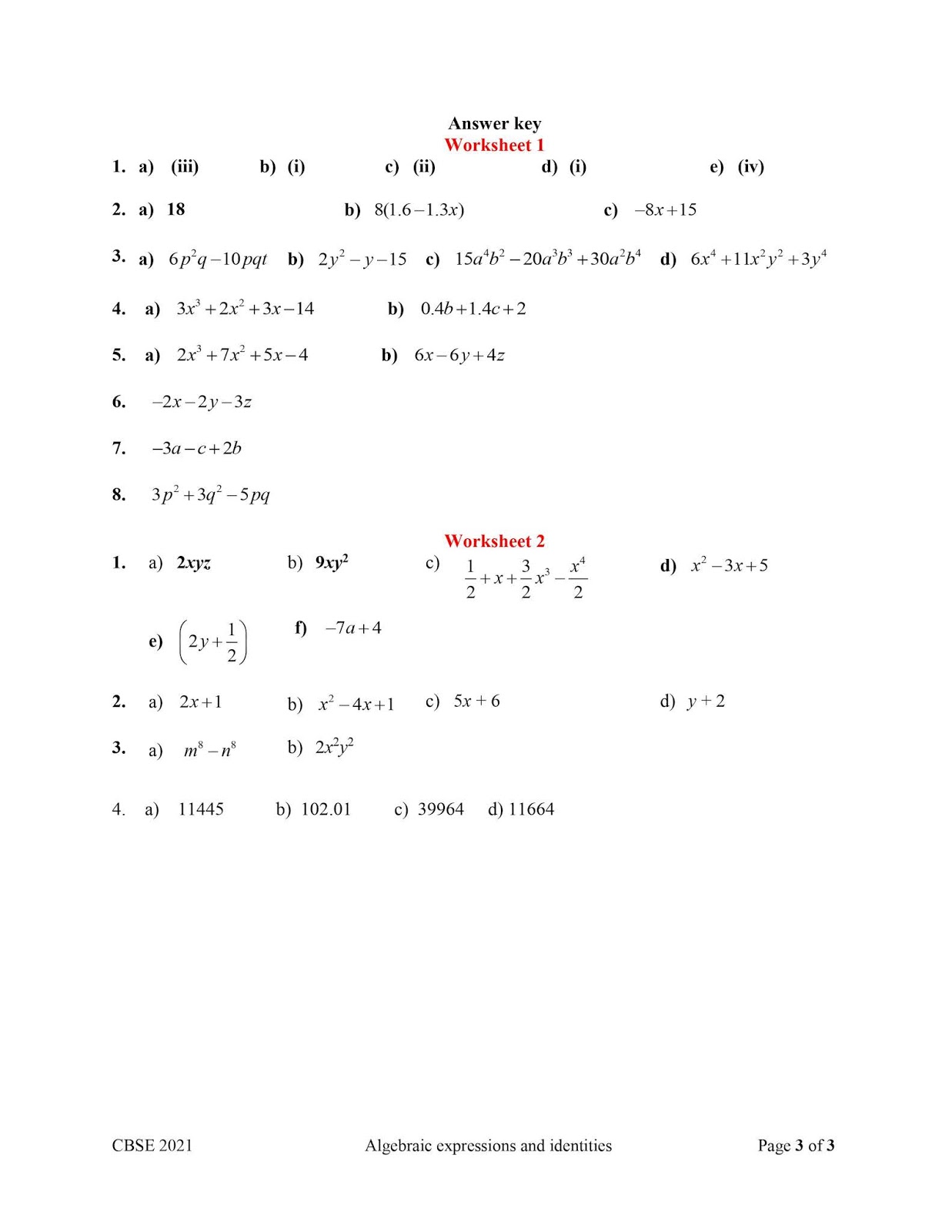 Math Ch-6 Algebraic Expressions and Identities (Notebook,workbook and ...