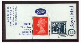 Machin Mania: Overprinted Boots Labels