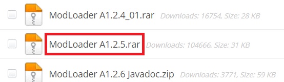 マターライフ／マインクラフト: 1.2.5 Mod Loader MP ダウンロードリンク